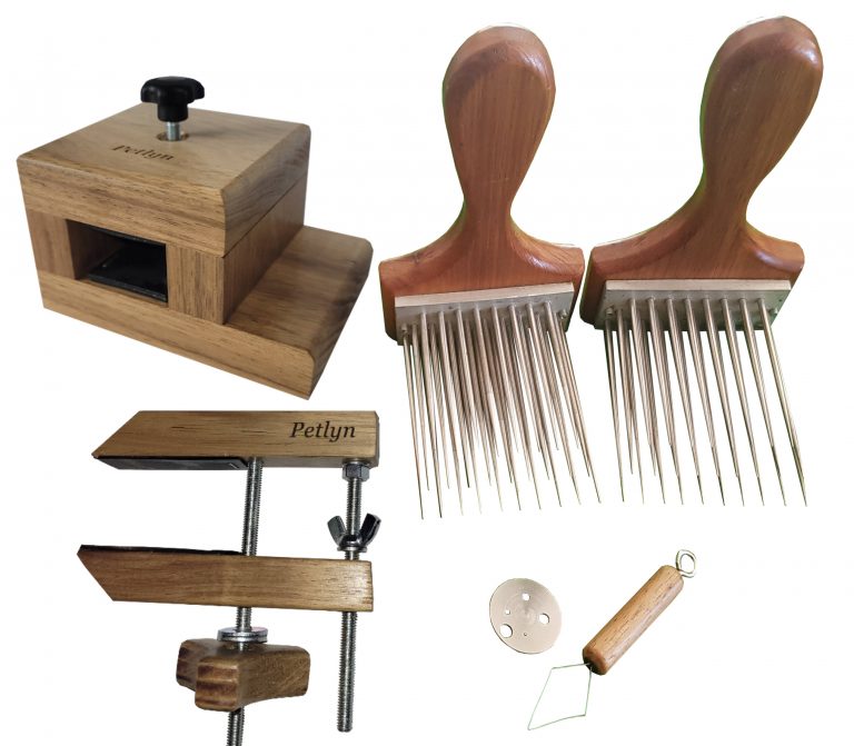 Small Wool Combs 3 Row Standard Kit - Petlyn Fibre Products
